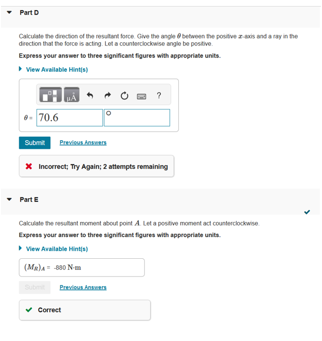 Solved Learning Goal: To calculate the resultant couple and | Chegg.com