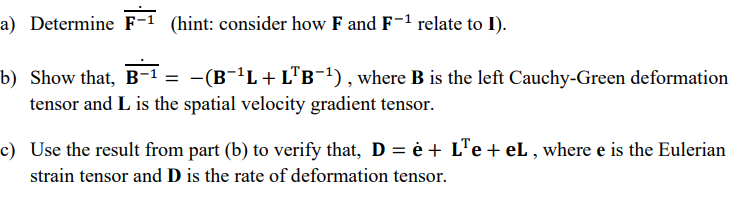 Solved a) Determine F−1 (hint: consider how F and F−1 relate | Chegg.com
