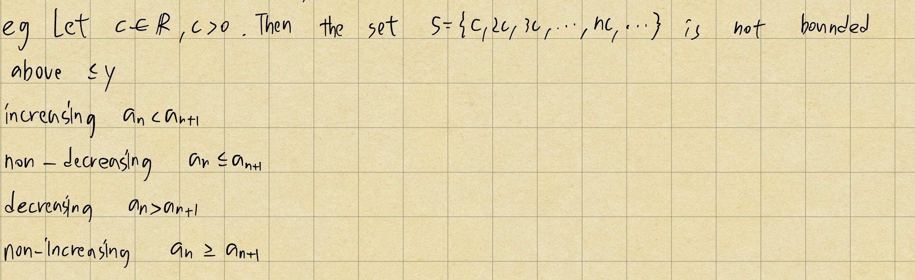 Solved eg Let c∈R,c>0. Then the set s={c,2c,3c,…,nc,…} is | Chegg.com