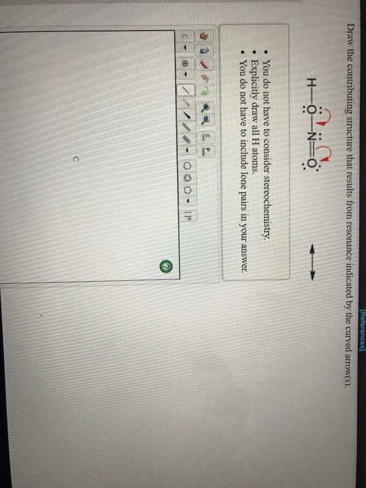 Solved Draw the contributing structure that results from | Chegg.com