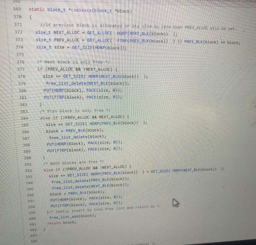 Hi, i have done writing my maalloc allocator code but | Chegg.com