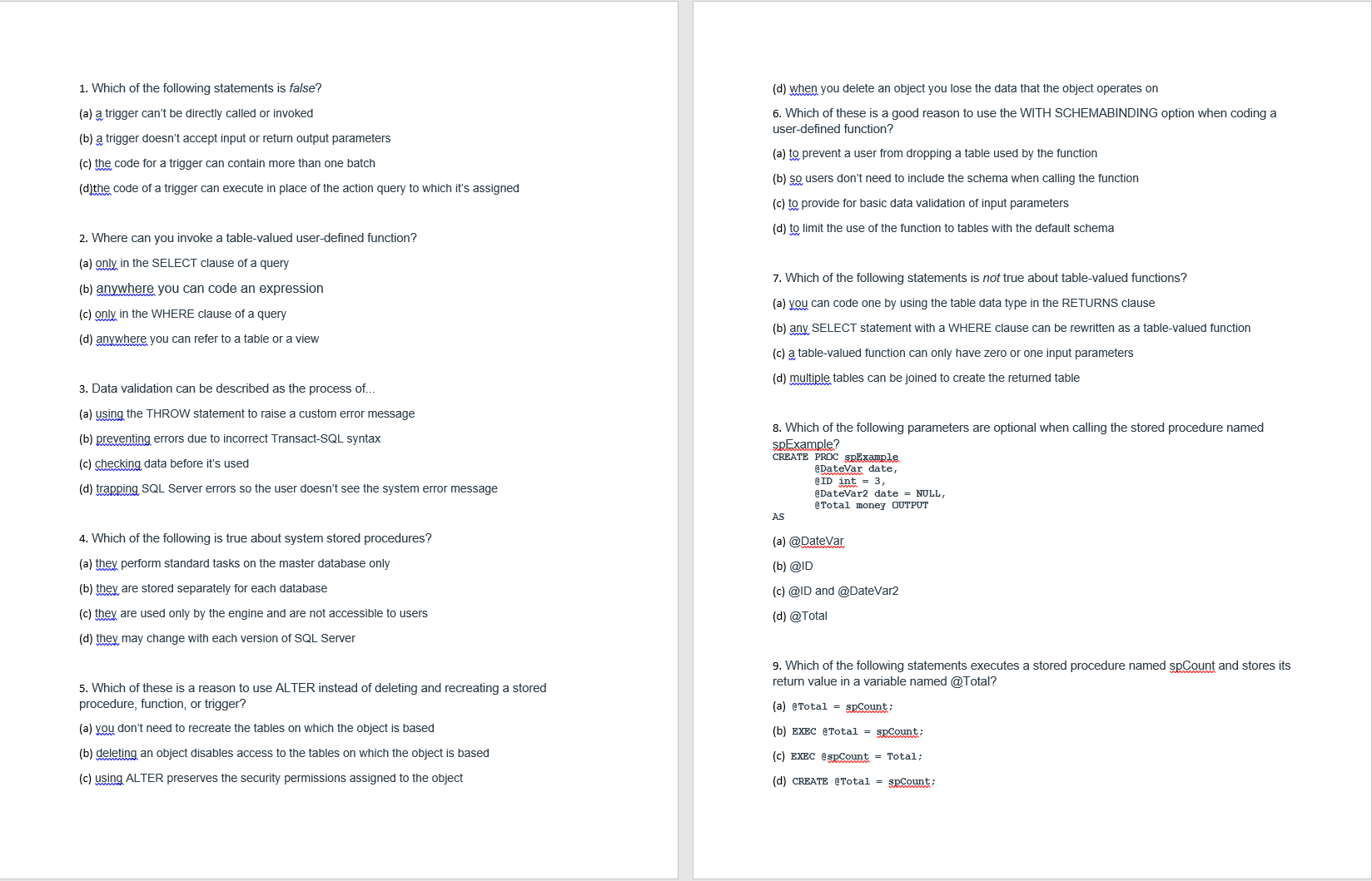 Please help on these Questions. It is SQL class. | Chegg.com