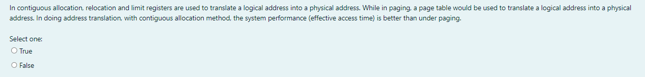 Solved address. In doing address translation, with | Chegg.com