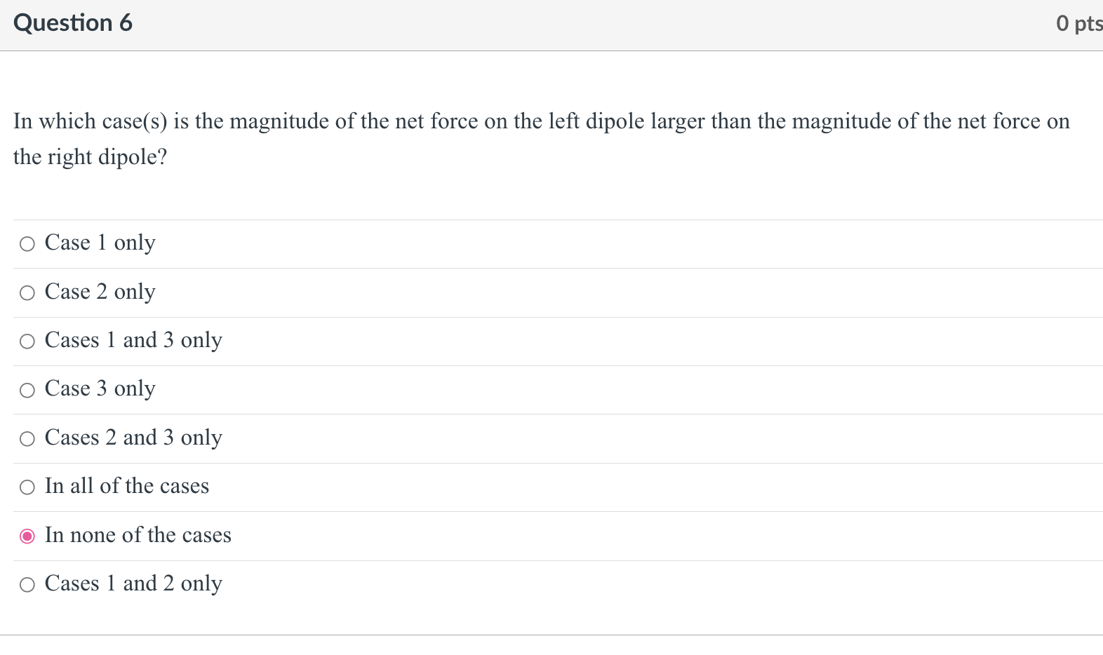 Solved Case 1 Case 3 In which case(s) is there a torque | Chegg.com