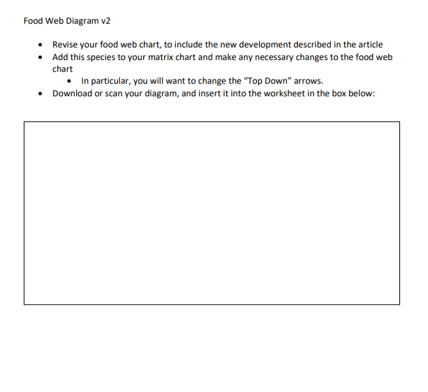 Solved Kelp Forest Ecosystem Food Web Matrix • Use the | Chegg.com