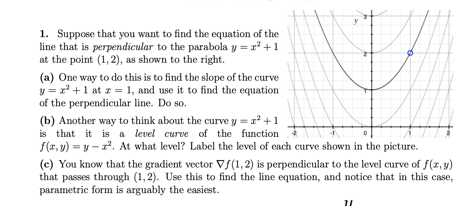 Solved 1. Suppose that you want to find the equation of the | Chegg.com