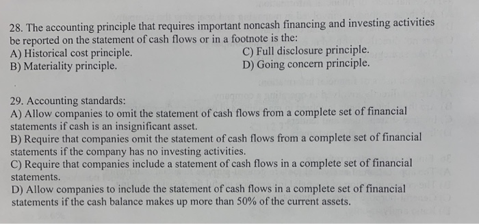 Solved 24. A cash equivalent is: A) An investment readily | Chegg.com