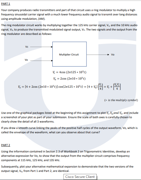 Solved PART 1 Your company produces radio transmitters and | Chegg.com