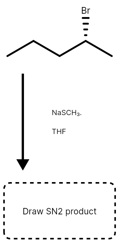 Solved Draw the product of an SN2 reaction shown below. | Chegg.com