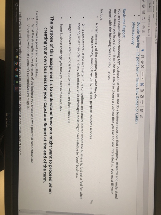 Solved Anpment 2-Bus.. Double Spacing 12 point font-Times | Chegg.com