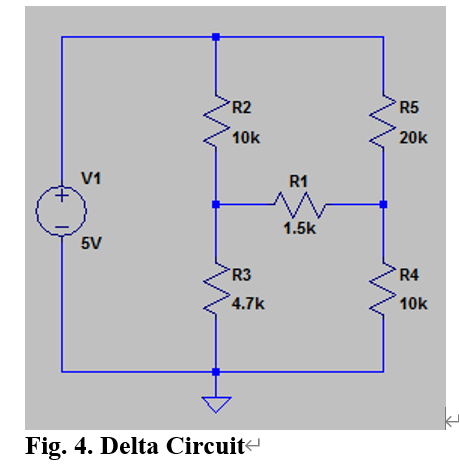 Solved 5. Build the Delta circuit shown on Figure 4 on your | Chegg.com