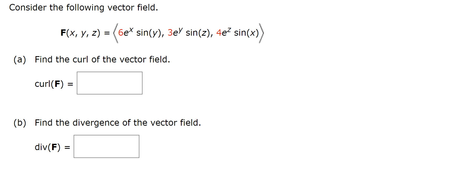 Solved Consider the following vector field. | Chegg.com