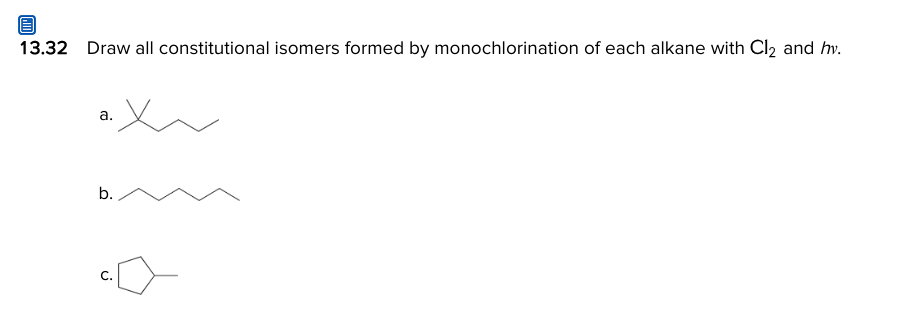 Solved 13.32 Draw all constitutional isomers formed by | Chegg.com