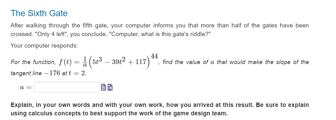 Solved The Sixth Gate After walking through the fifth gate, | Chegg.com