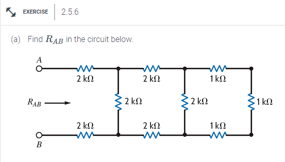 Solved (a) ﻿Find RAB ﻿in the circuit below. | Chegg.com