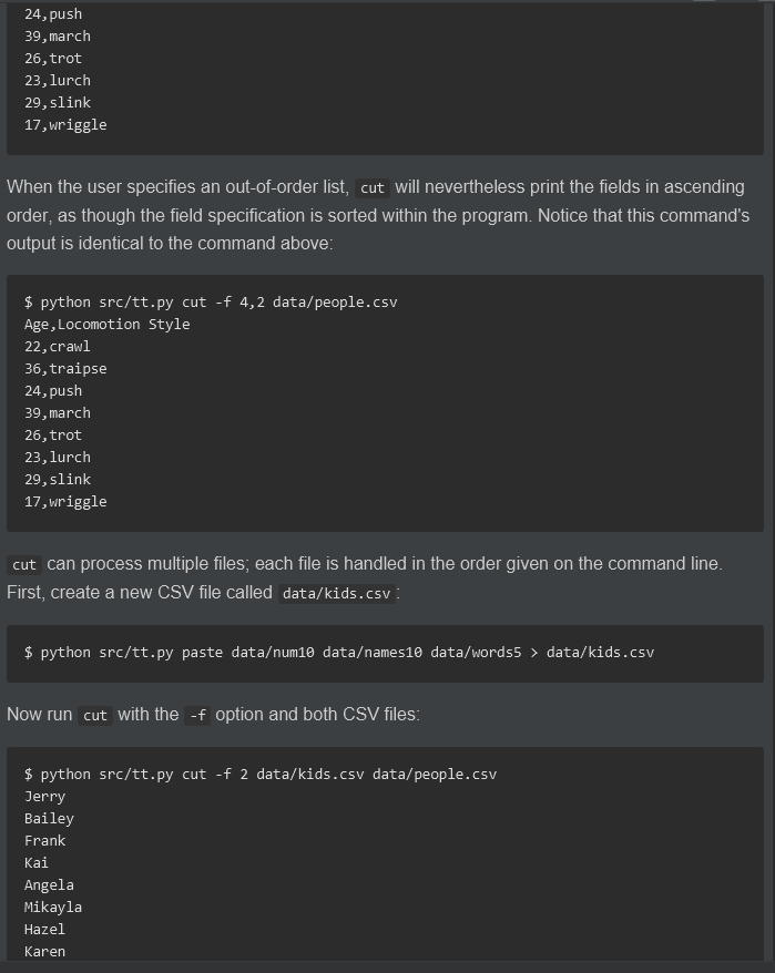 Tool Module Description cat tac Concatenate.py | Chegg.com