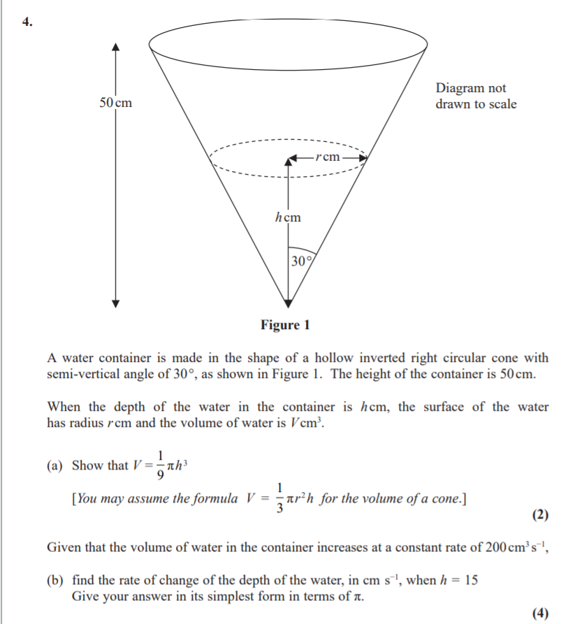 Solved 4. 50 cm Diagram not drawn to scale -rcm hcm 30% | Chegg.com