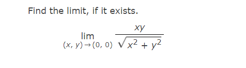 Solved Use the squeeze theorem to find the limit. | Chegg.com