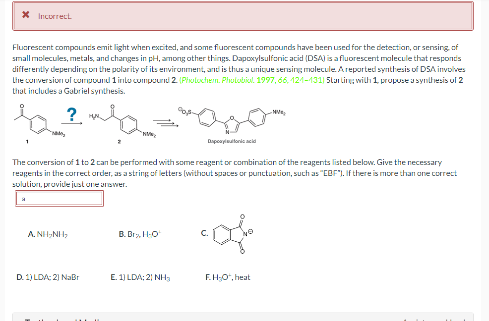 Solved Fluorescent compounds emit light when excited, and | Chegg.com
