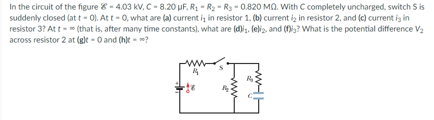 Solved In the circuit of the figure | Chegg.com