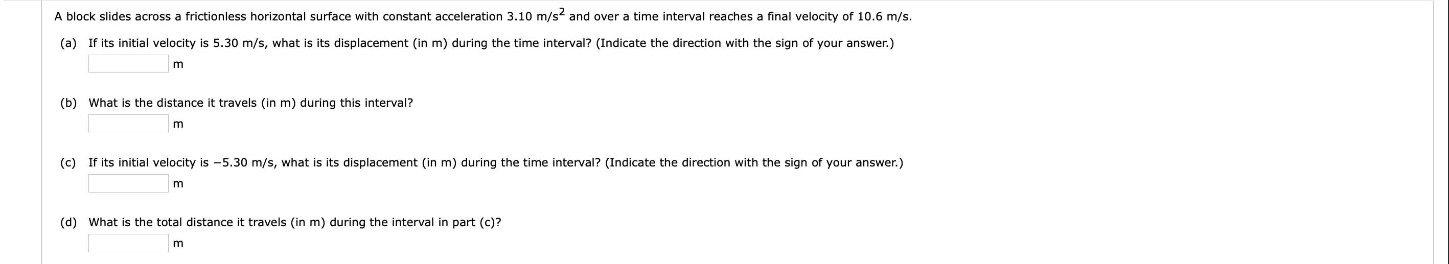 Solved A block slides across a frictionless horizontal | Chegg.com