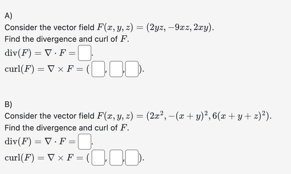 Solved A)Consider the vector field | Chegg.com