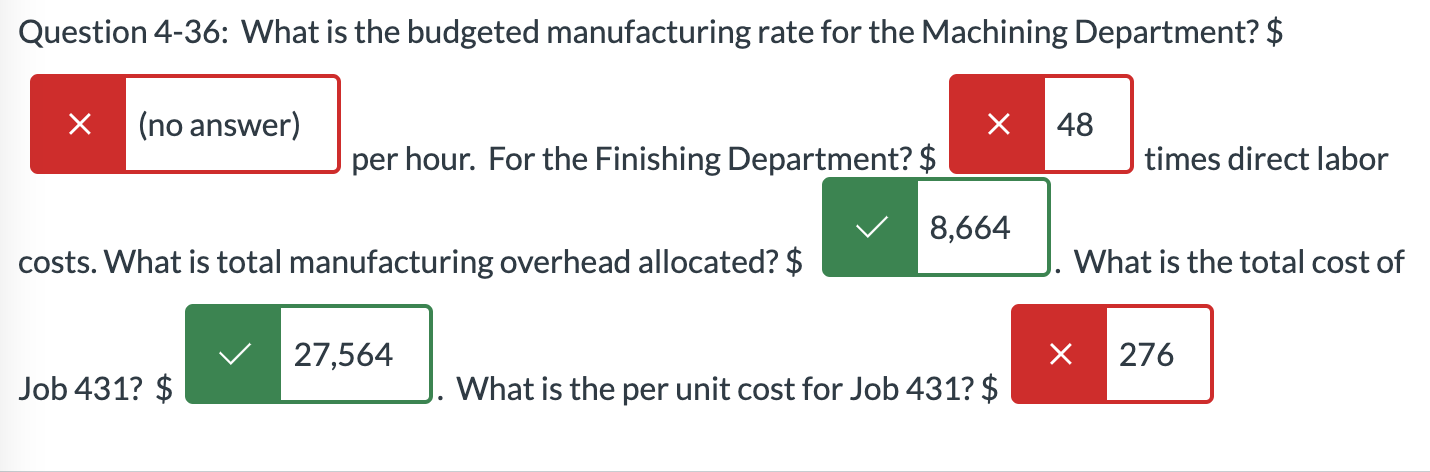 Solved 4-36 Job costing, accounting for manufacturing | Chegg.com