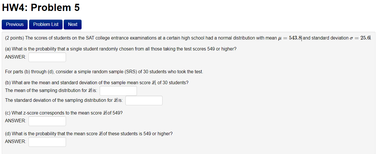 Solved HW4: Problem 5 Previous Problem List Next (2 points) | Chegg.com
