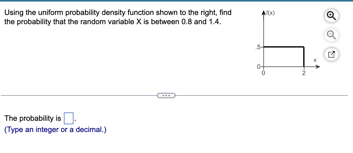 Solved Using the uniform probability density function shown | Chegg.com