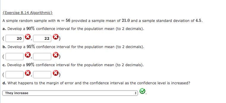 Solved {Exercise 8.14 Algorithmic} A simple random sample | Chegg.com