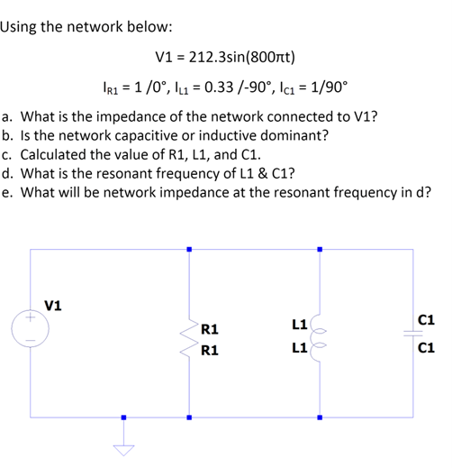 Solved Using the network below: | Chegg.com