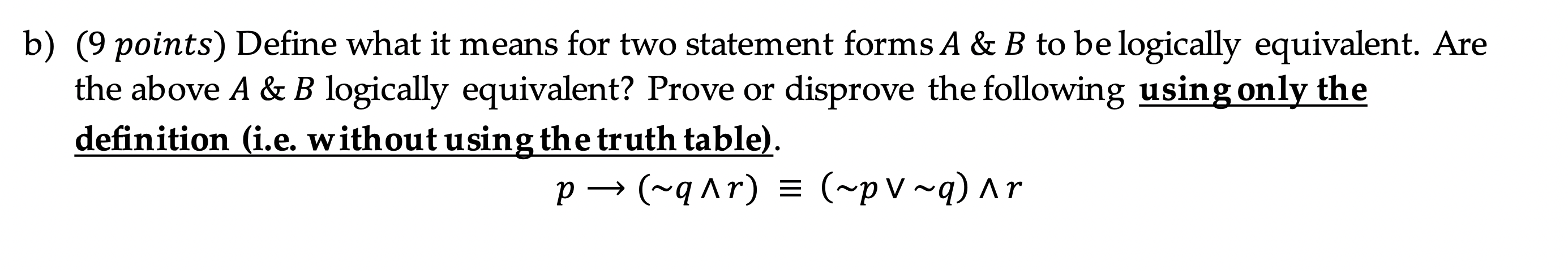 Solved 1. (24 points) Consider the following two statement | Chegg.com
