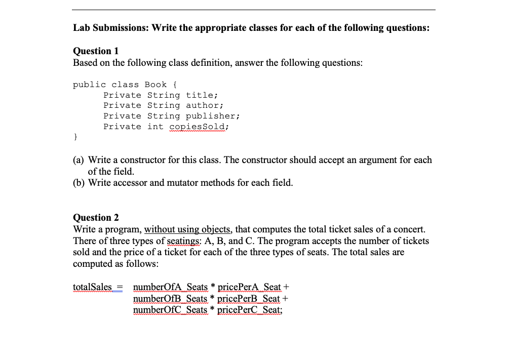 Solved looking for an expert on Object-oriented Programming, | Chegg.com