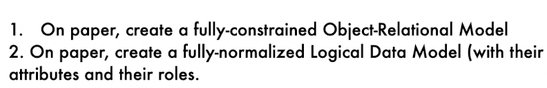 Solved 1. On paper, create a fully-constrained | Chegg.com