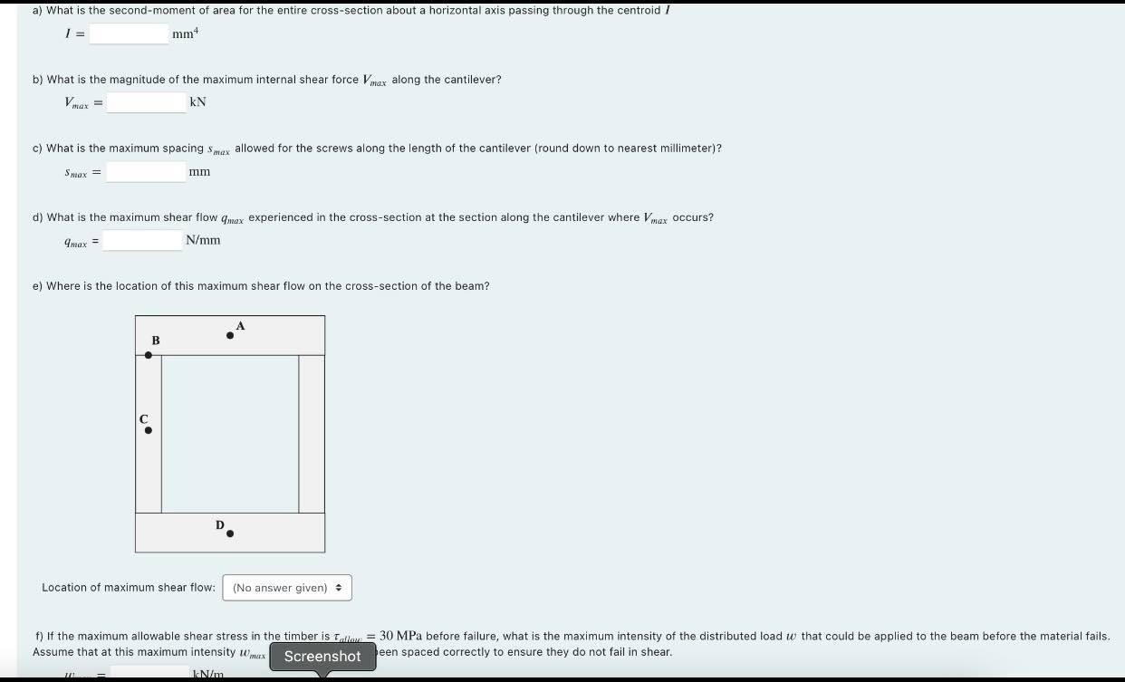 Solved Question 3: Shear Flow of Built-Up Members (30 Marks) | Chegg.com