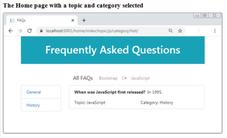 Homework to hand in: Project 6-1 Build the FAQ | Chegg.com