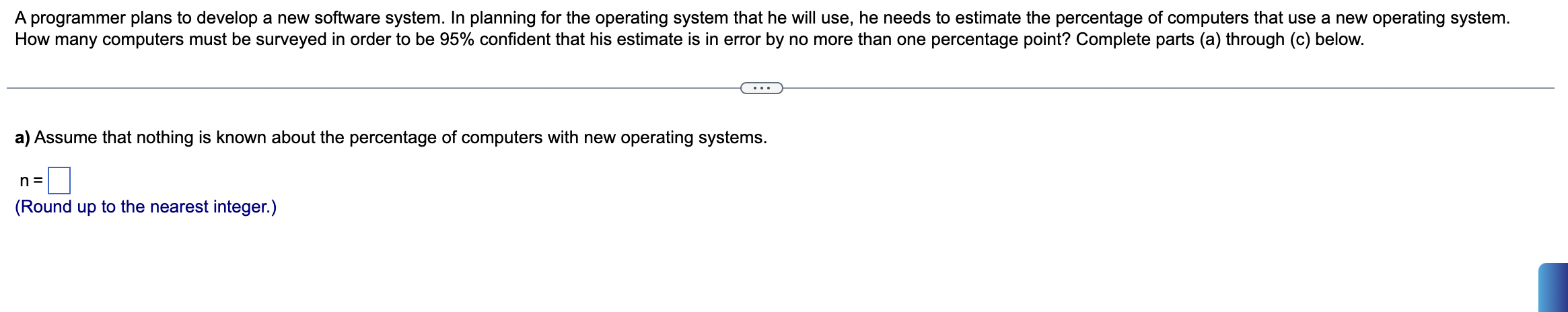 Solved A programmer plans to develop a new software system. | Chegg.com