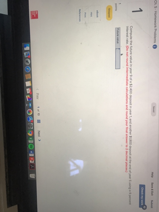 Solved Ch. 5-Homework Problems Help Save & Exit Submit 10 | Chegg.com