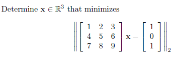 Solved Using Linear Least Square Method. Determine x E R3 | Chegg.com