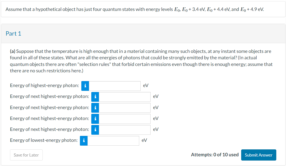 Solved Assume that a hypothetical object has just four | Chegg.com