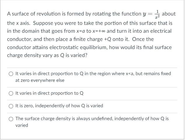 Solved A surface of revolution is formed by rotating the | Chegg.com