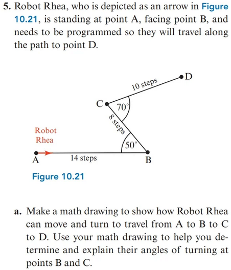 5. Robot Rhea, who is depicted as an arrow in Figure | Chegg.com