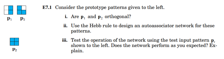 PP2 E7.1 Consider the prototype patterns given to the | Chegg.com