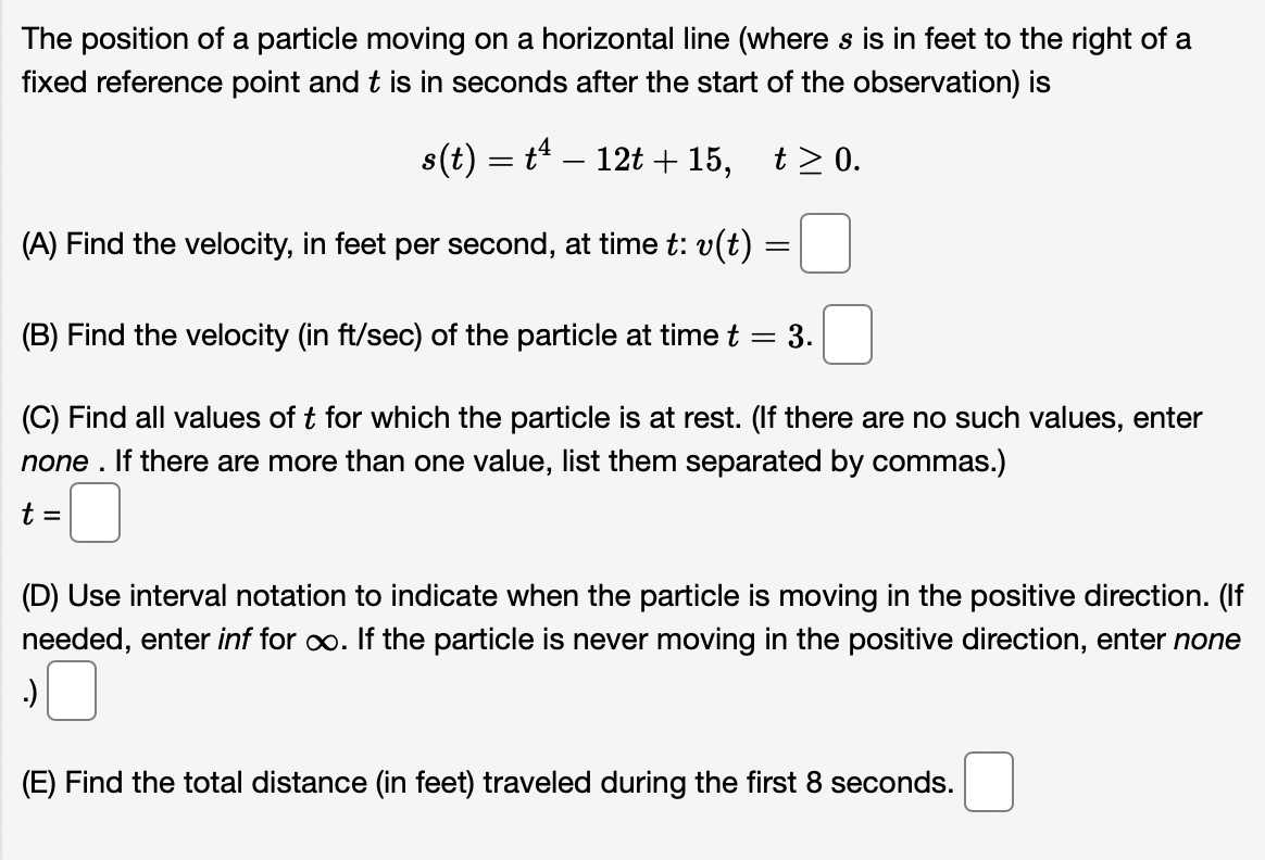 Solved The position of a particle moving on a horizontal | Chegg.com