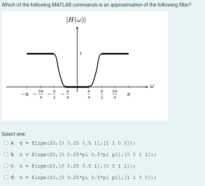 Solved Which of the following MATLAB commands is an | Chegg.com