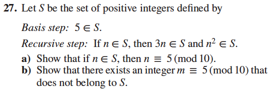 Solved Let S ﻿be the set of positive integers defined | Chegg.com