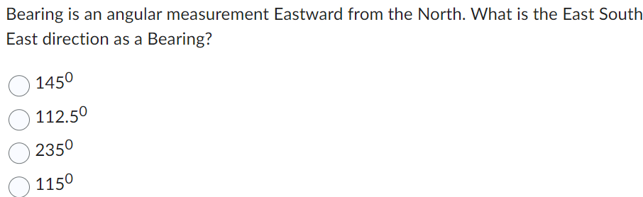 Solved Bearing is an angular measurement Eastward from the | Chegg.com