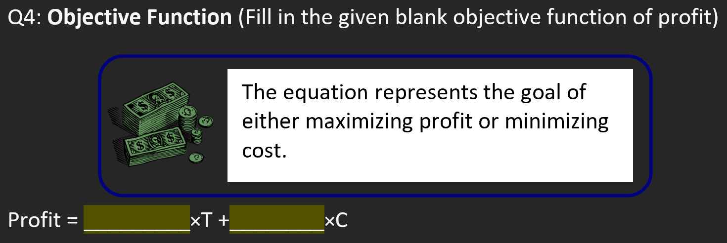 Mathematical Solution Q3: Decision Variables (Define | Chegg.com