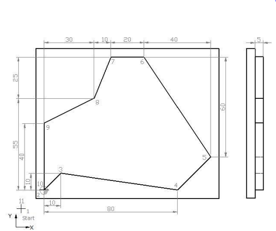 Solved Absolute Coordinate System 1- If the work piece is | Chegg.com