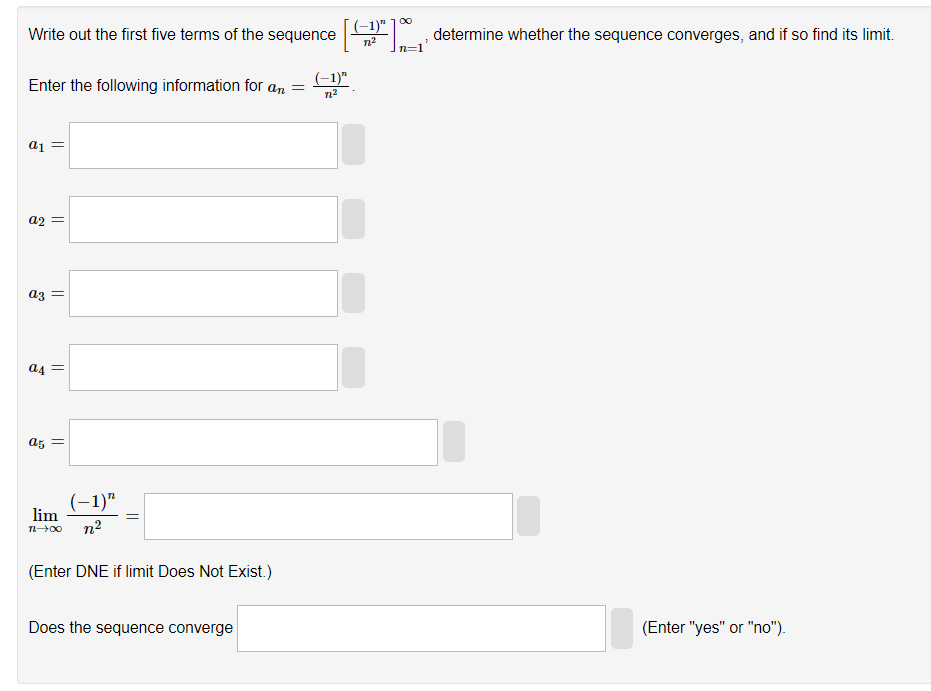 Solved Write out the first five terms of the sequence | Chegg.com